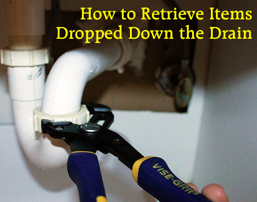 Here's How to Retrieve a Item Dropped Down the Drain