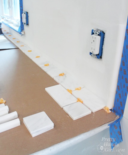 How to Tile a Backsplash – Part 1: Tile Setting | Pretty Handy Girl ...