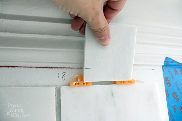 How to Tile a Backsplash – Part 1: Tile Setting | Pretty Handy Girl ...