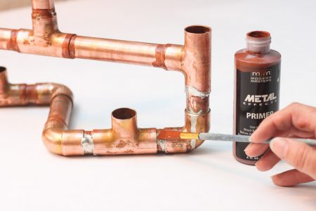 DIY Copper Pipe Centerpiece - Pretty Handy Girl