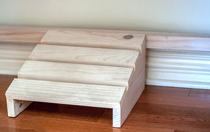 Easy DIY Footrest using Scrap Wood - Pretty Handy Girl