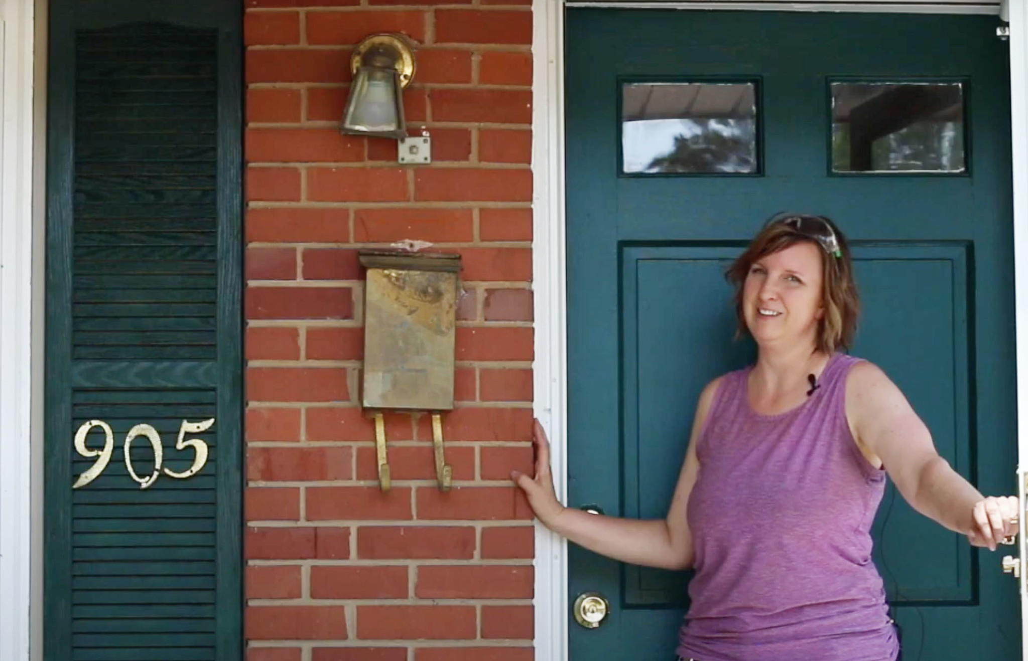 How to Make a Modern Address Number Sign (and Hang it On Brick ...